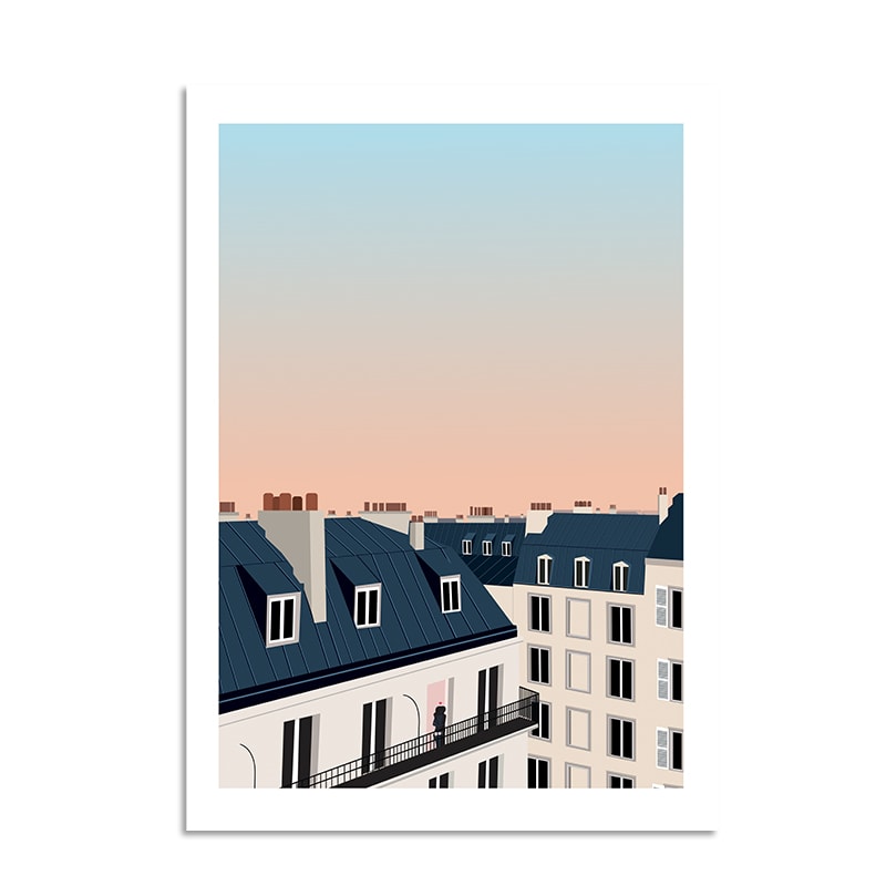 Affiche - "Les toits de Paris" – Les Bienfaiteurs