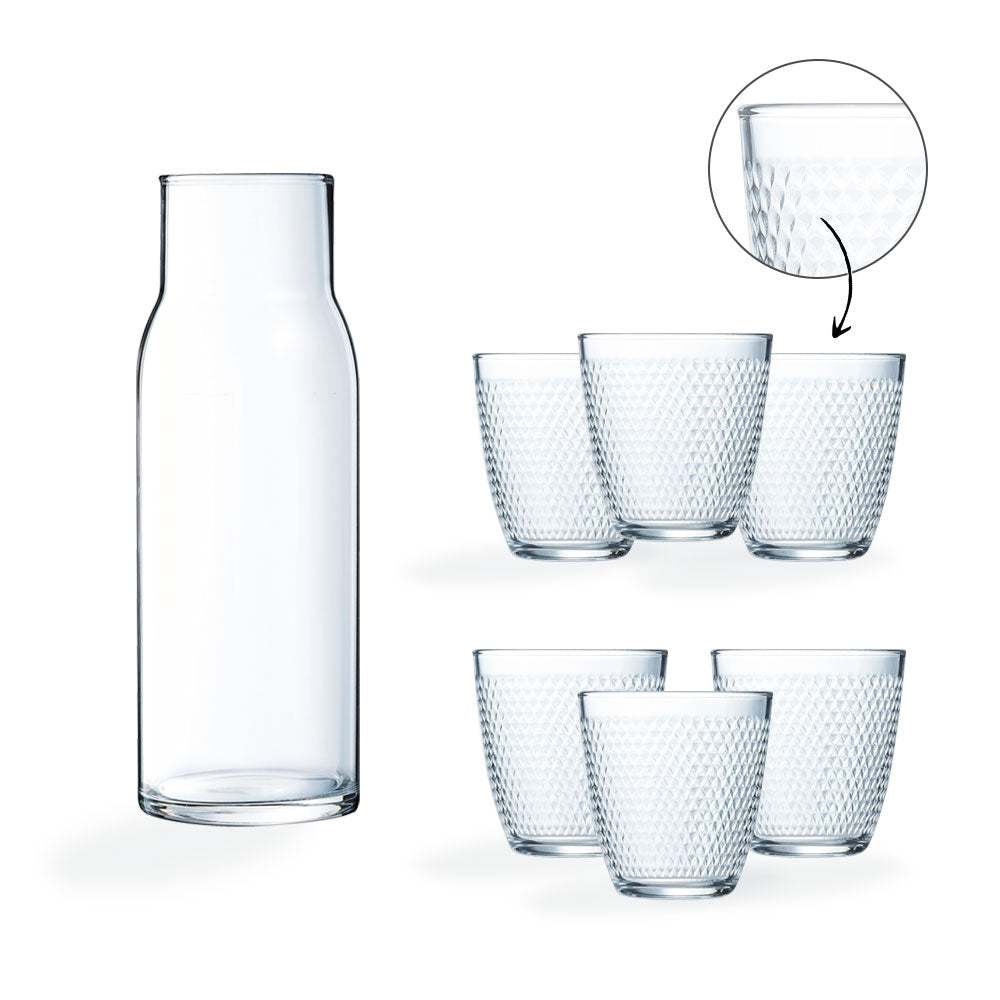 Luminarc - Ensemble carafe Funambule et 6 verres concepto pampille 25 ...