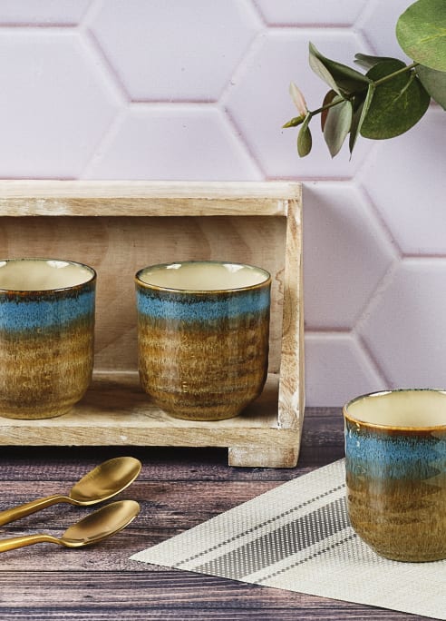 Tasse ISLAND 15cl - 6 pièces - Terre et mer – Les Bienfaiteurs